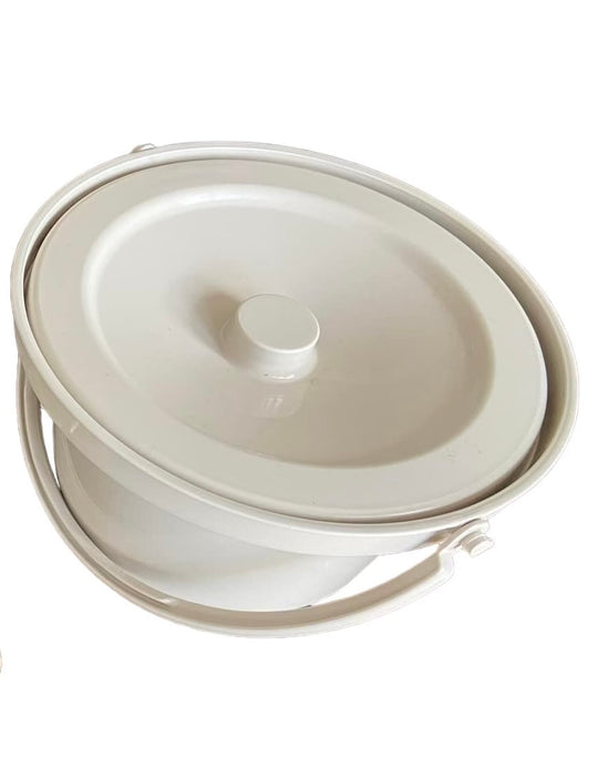 COMMODE PAN WITH LID